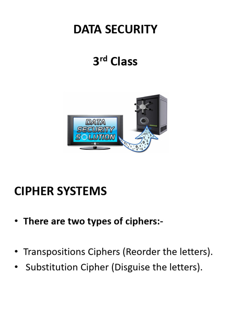 Data Security 1 | PDF | Cipher | Secure Communication