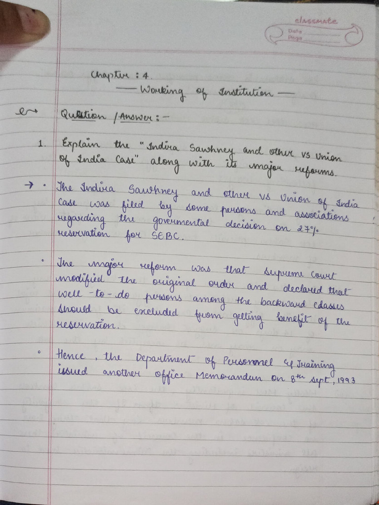 Civics ch-4 Working of Institution Class 9 | PDF