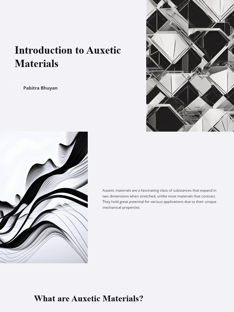 Introduction To Auxetic Materials | PDF | Composite Material | Engineering