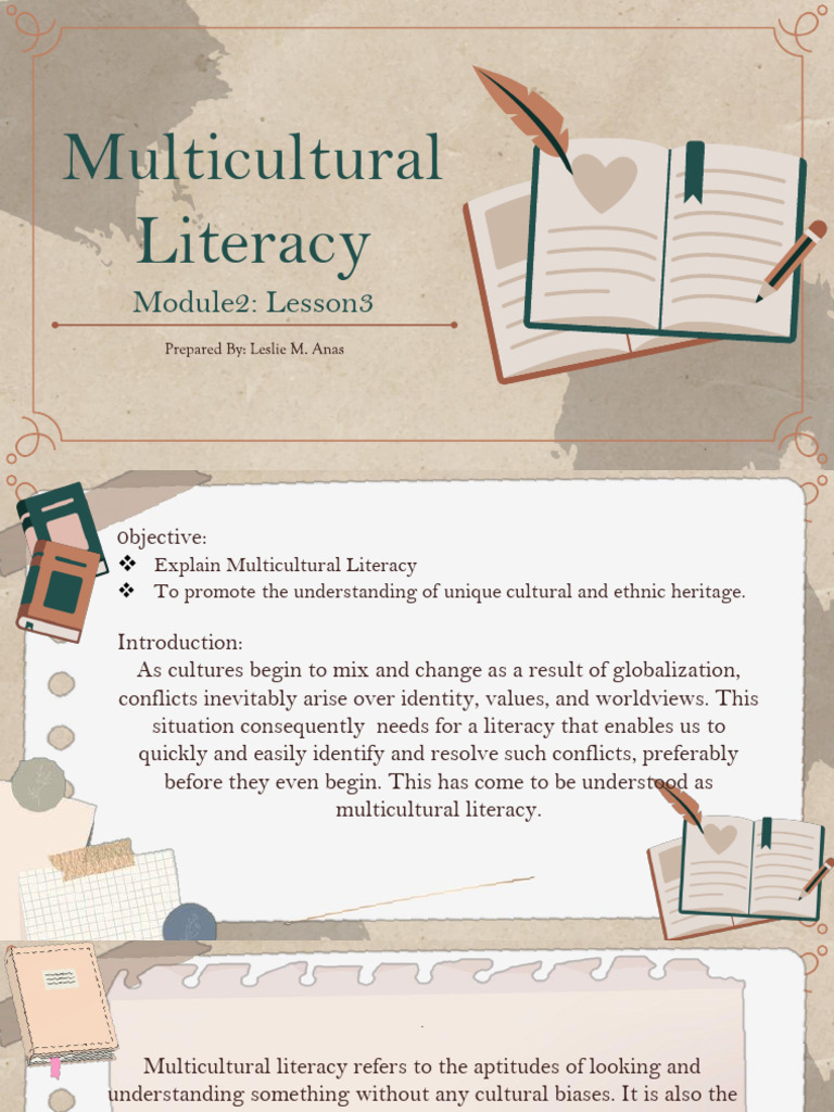 Multicultural Literacy - Vge Module 2 Lesson 3 | PDF | Knowledge ...