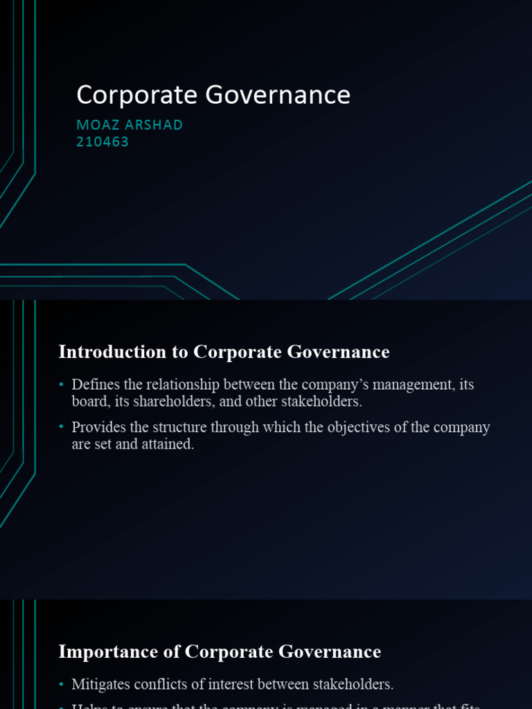 Corporate Governance | PDF | Corporate Governance | Audit