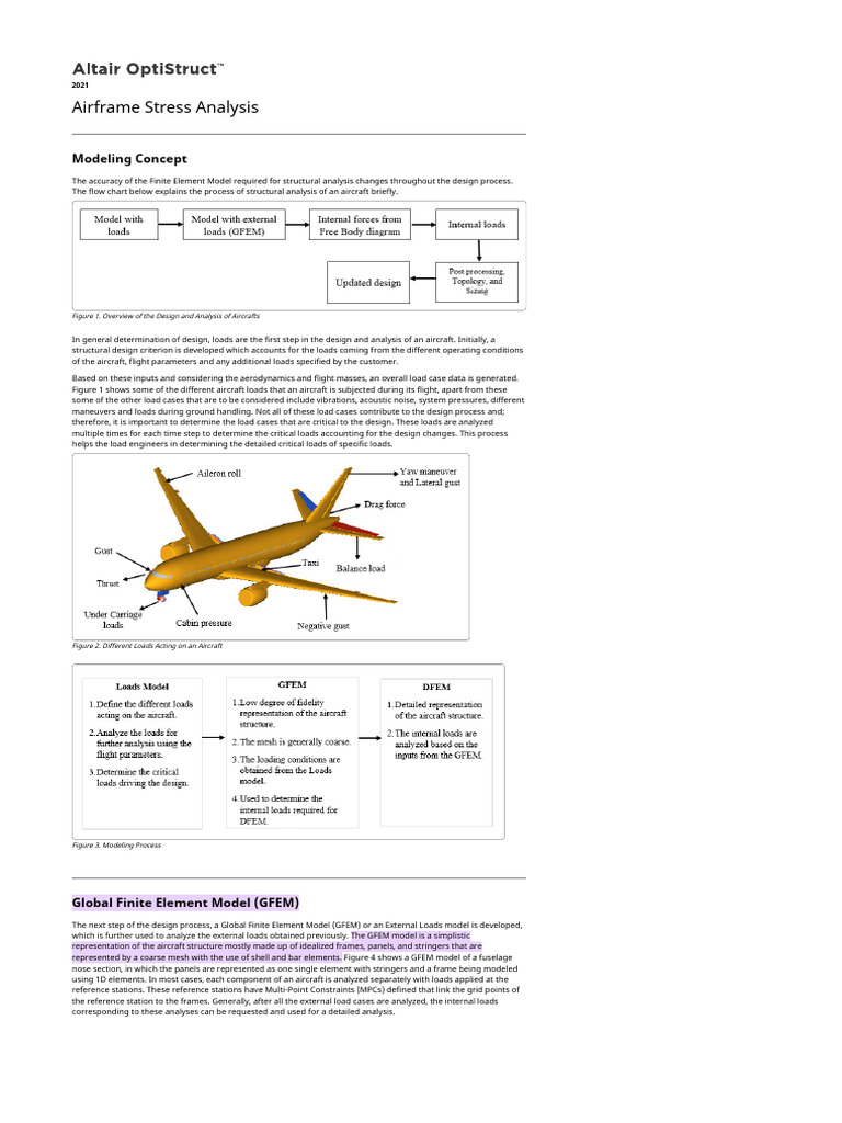 Airframe Stress Analysis | PDF | Finite Element Method | Structural Analysis
