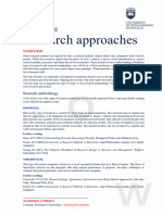 Creswell (2014) The Selection of a research approach | PDF