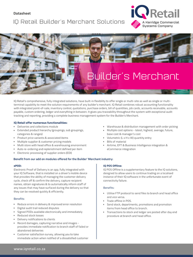 Builder's Merchant 2020 | PDF | Point Of Sale | Computing