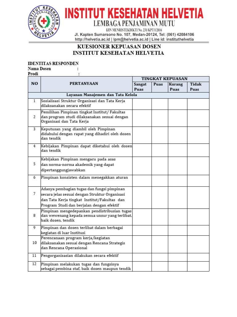 Kuesioner Kepuasan 2023 | PDF | Karier & Perkembangan | Pengembangan Diri