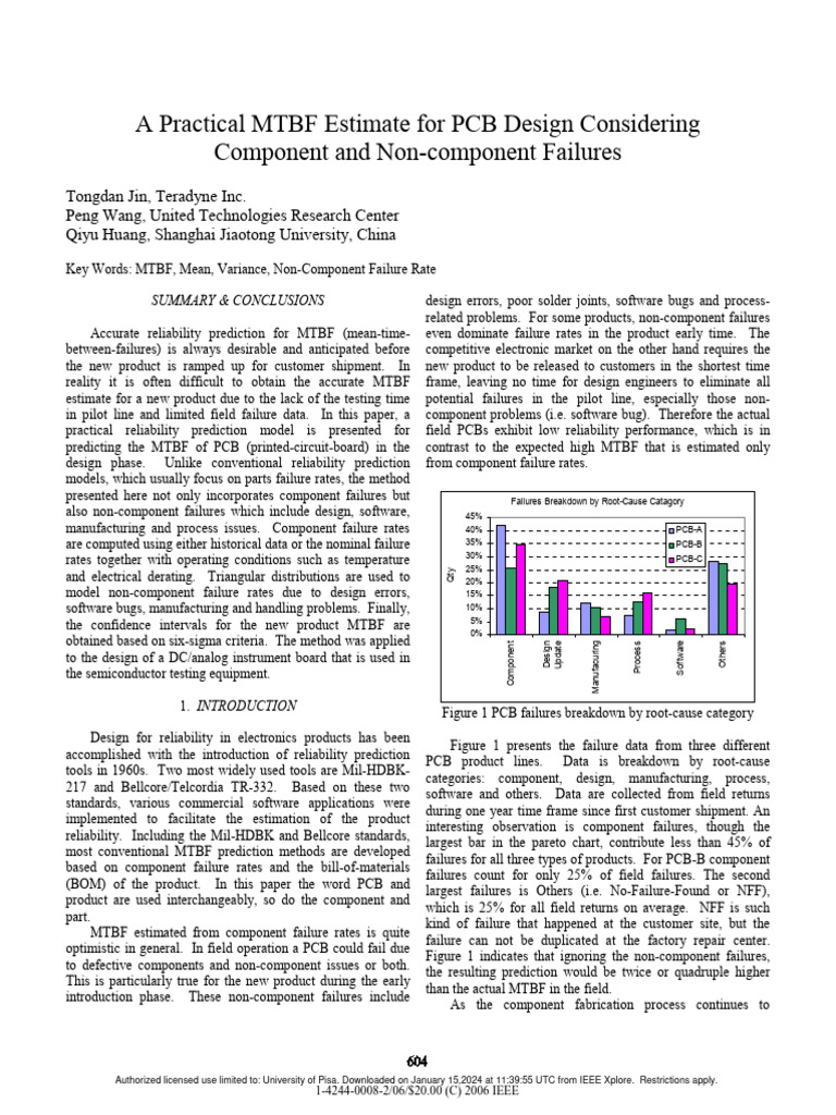 A_practical_mtbf_estimate_for_pcb_design_considering_component_and_non-component_failures | PDF ...