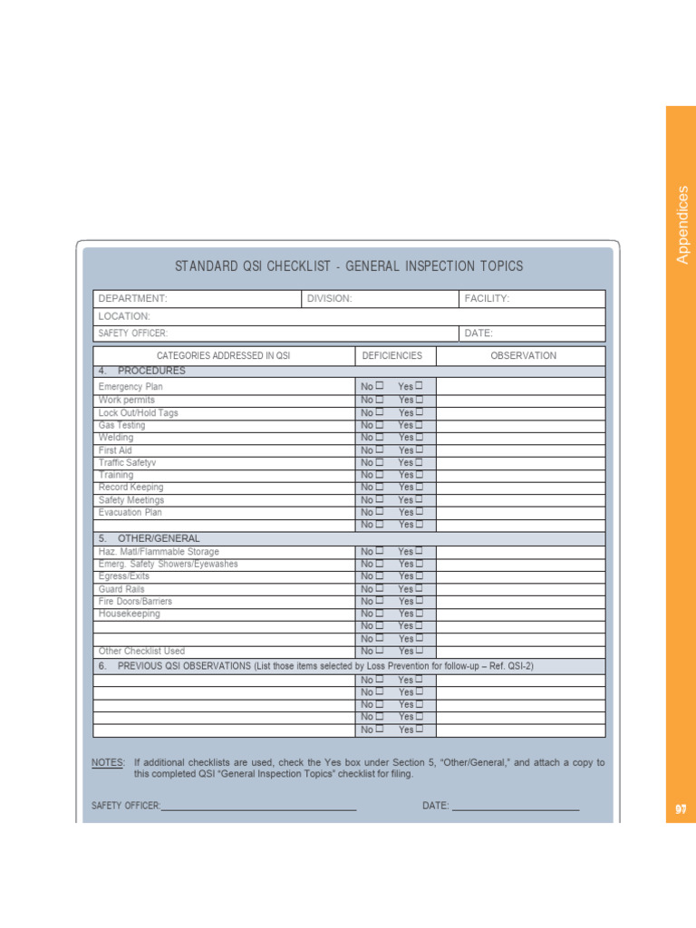 2.safety Standard Checklist | Download Free PDF | Safety