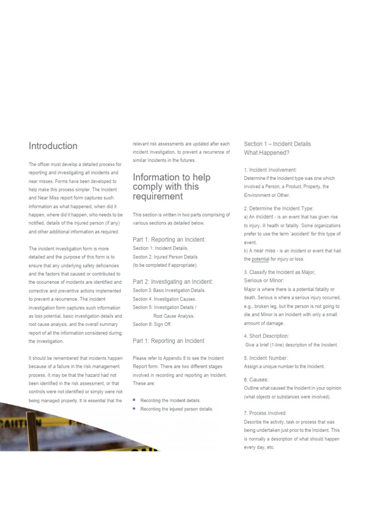 3.procedure For Reporting Incidents | PDF | Risk | Safety