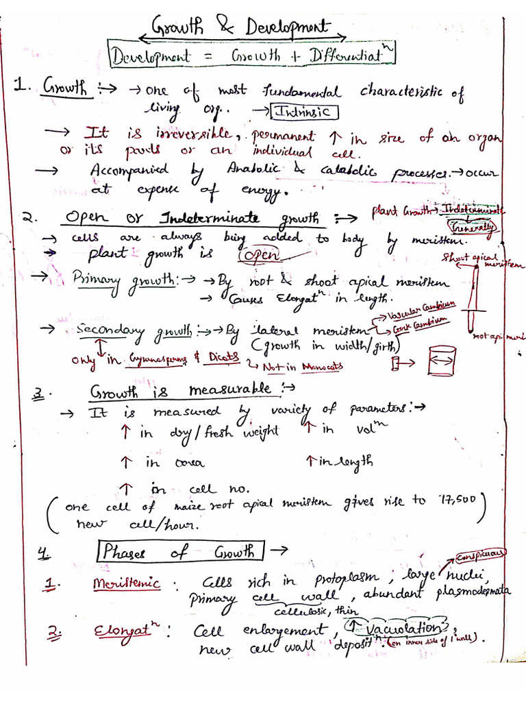 Growth and Development PDF | PDF