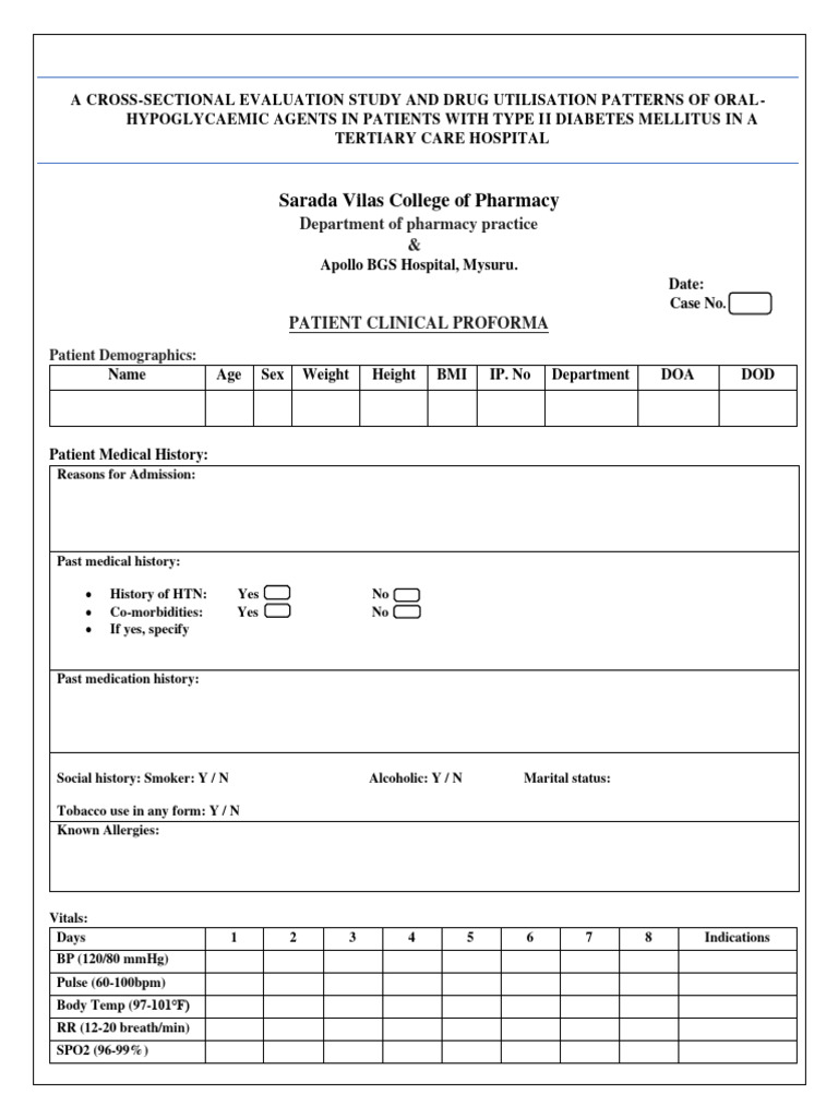 Patient Profile Form | PDF