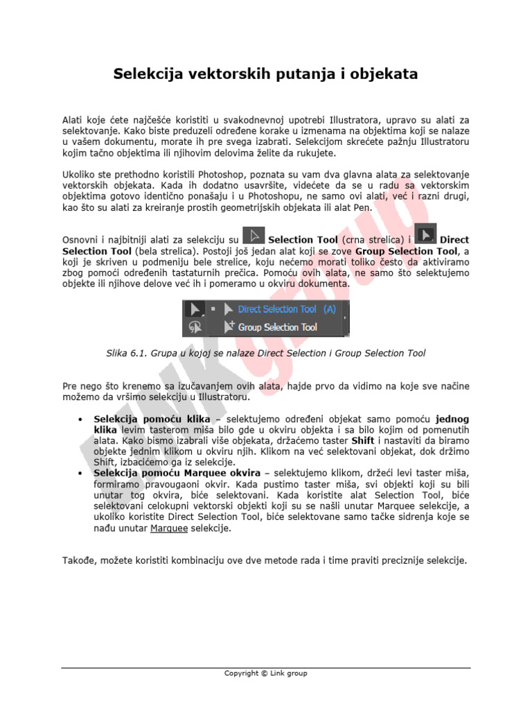 Selekcija Vektorskih Putanja I Objekata: Slika 6.1. Grupa U Kojoj Se ...
