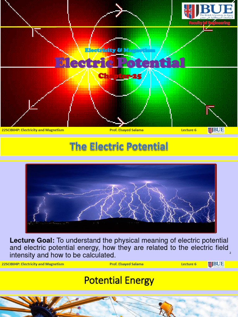Lecture 06 | PDF | Potential Energy | Electricity