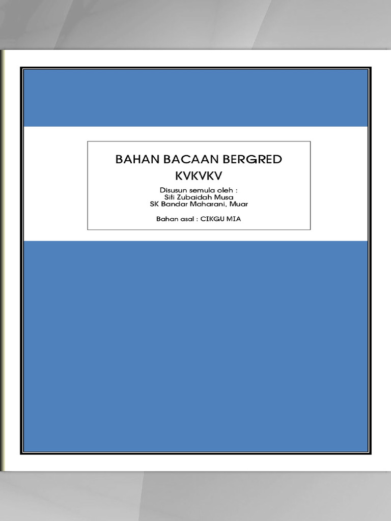 Kad Bacaan KVKVKV | PDF