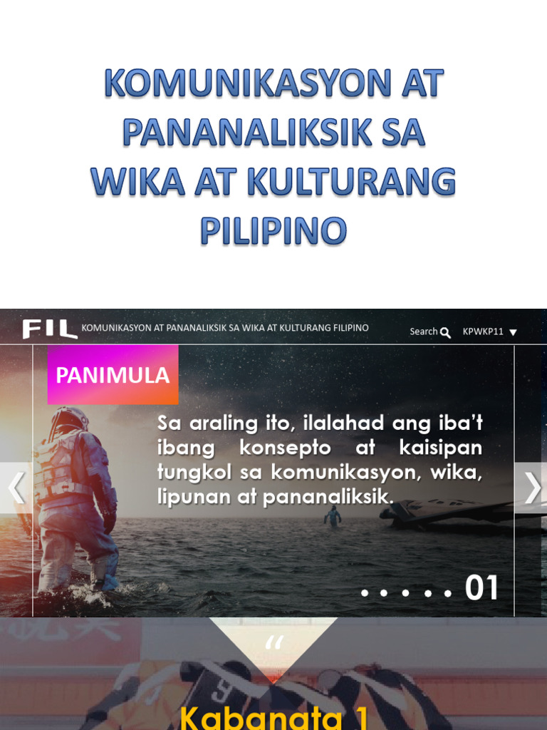 Filipino Panimula | PDF
