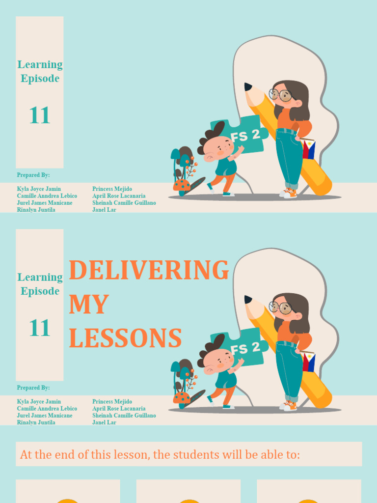 g4 - Fs2 Delivering My Lesson | PDF | Educational Assessment | Learning