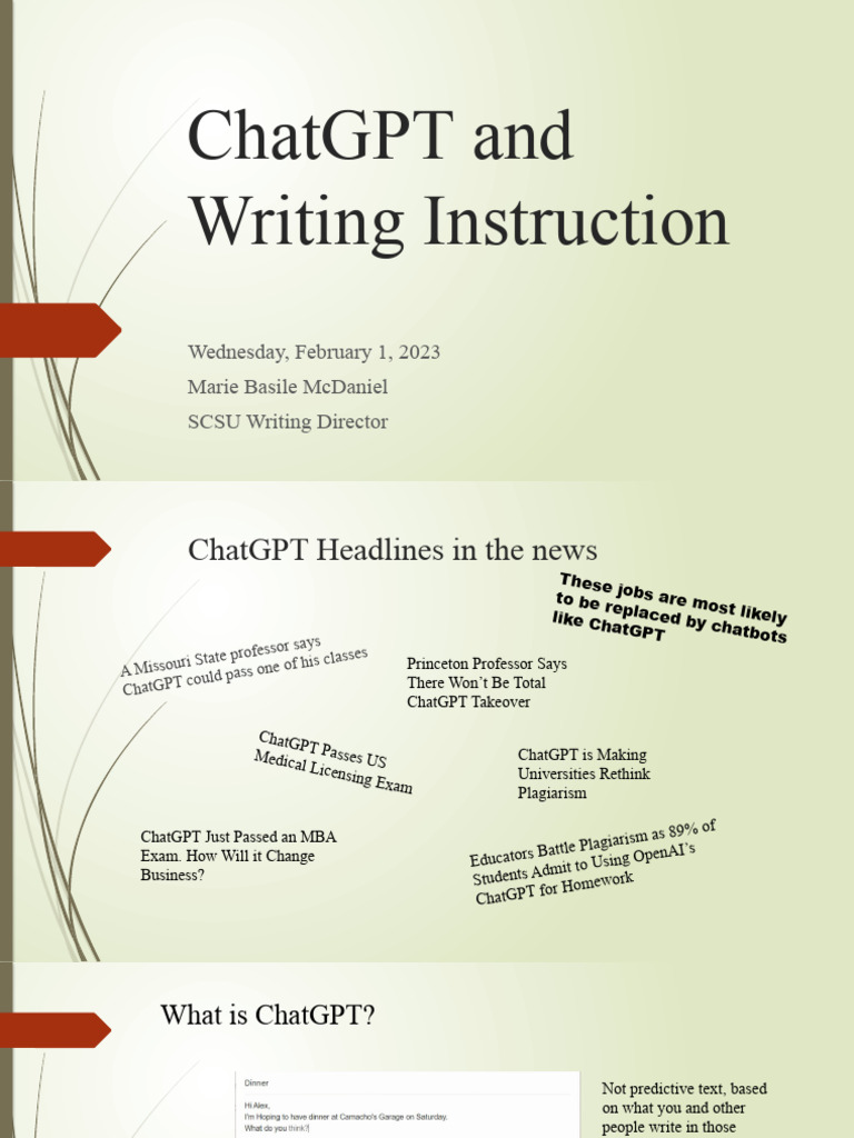 ChatGPT Presentation | PDF | Thesis | Motivation