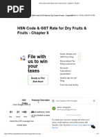 HSN Code & GST Rate For Flowers, Live Trees, Plants and Roots | PDF ...