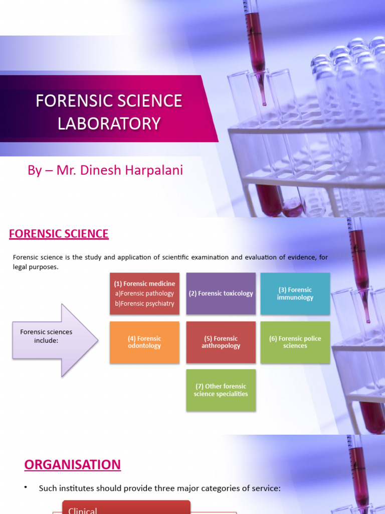 Forensic Science Laboratory Overview | PDF | Forensic Science | Pathology