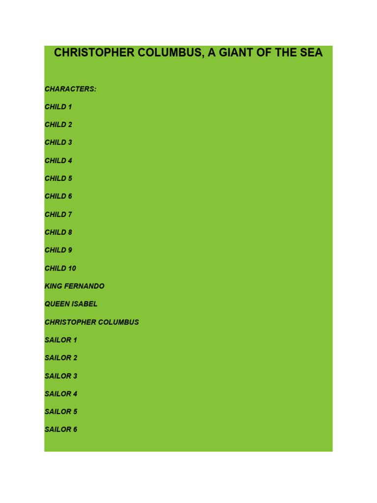 Christopher Columbus | PDF | Christopher Columbus