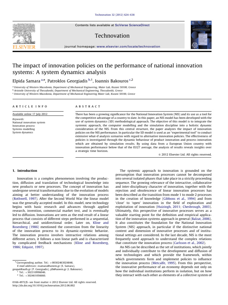Samara 2012 | PDF | Innovation | Research And Development
