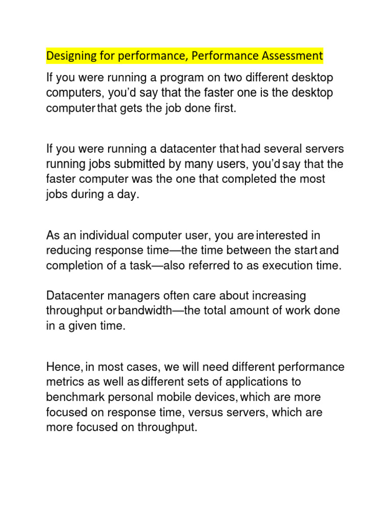 Cpu Performance | PDF | Hertz | Central Processing Unit