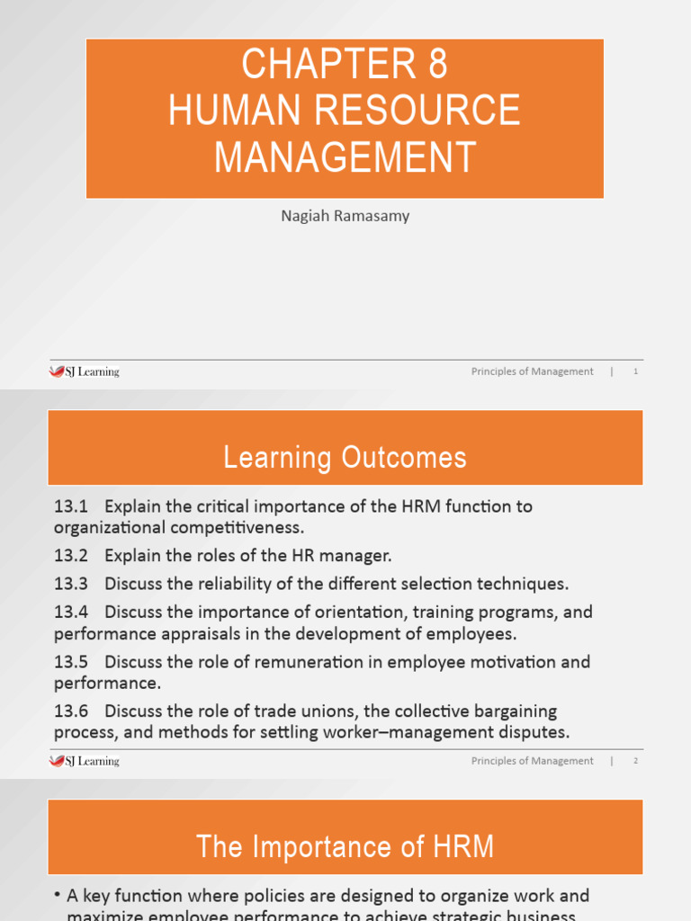 Chapter 8 Human Resource Management | PDF | Human Resource Management | Recruitment