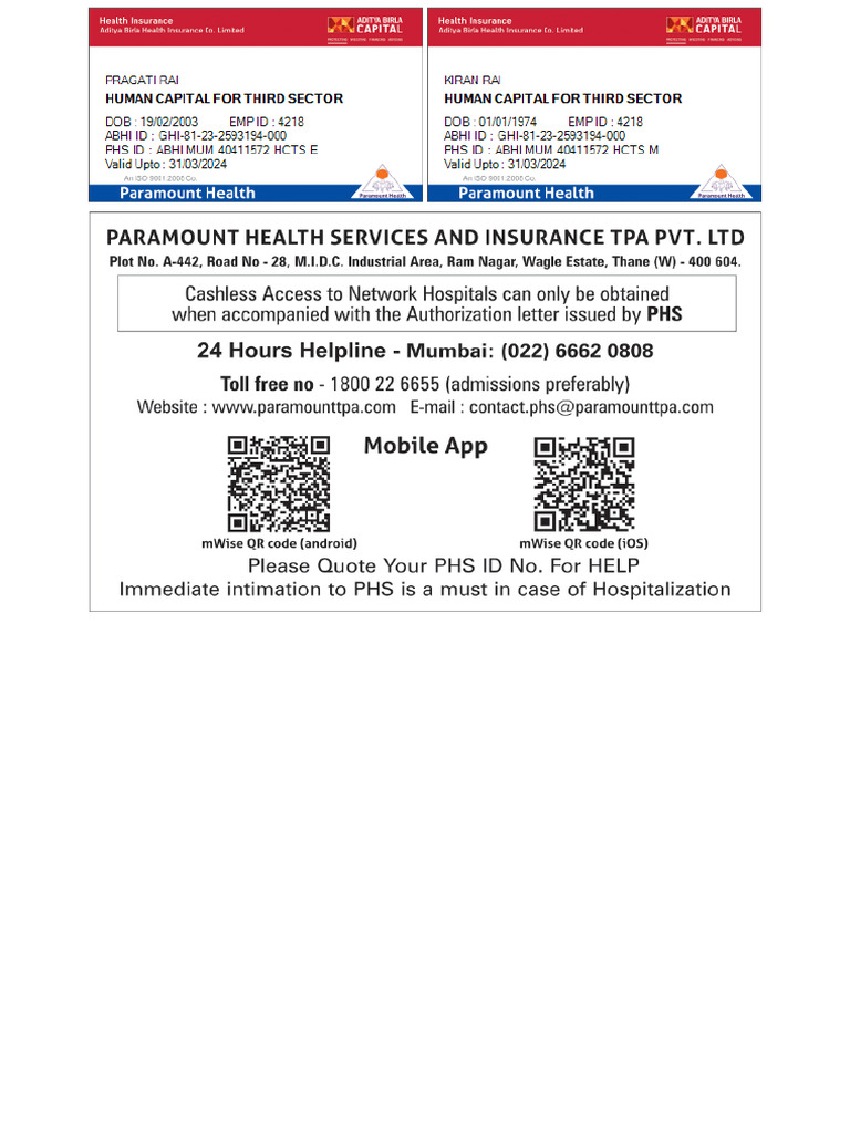 Insurance Card | PDF