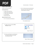 SolidWorks Sheet Metal Exercises PDF | PDF | Sheet Metal | Industries