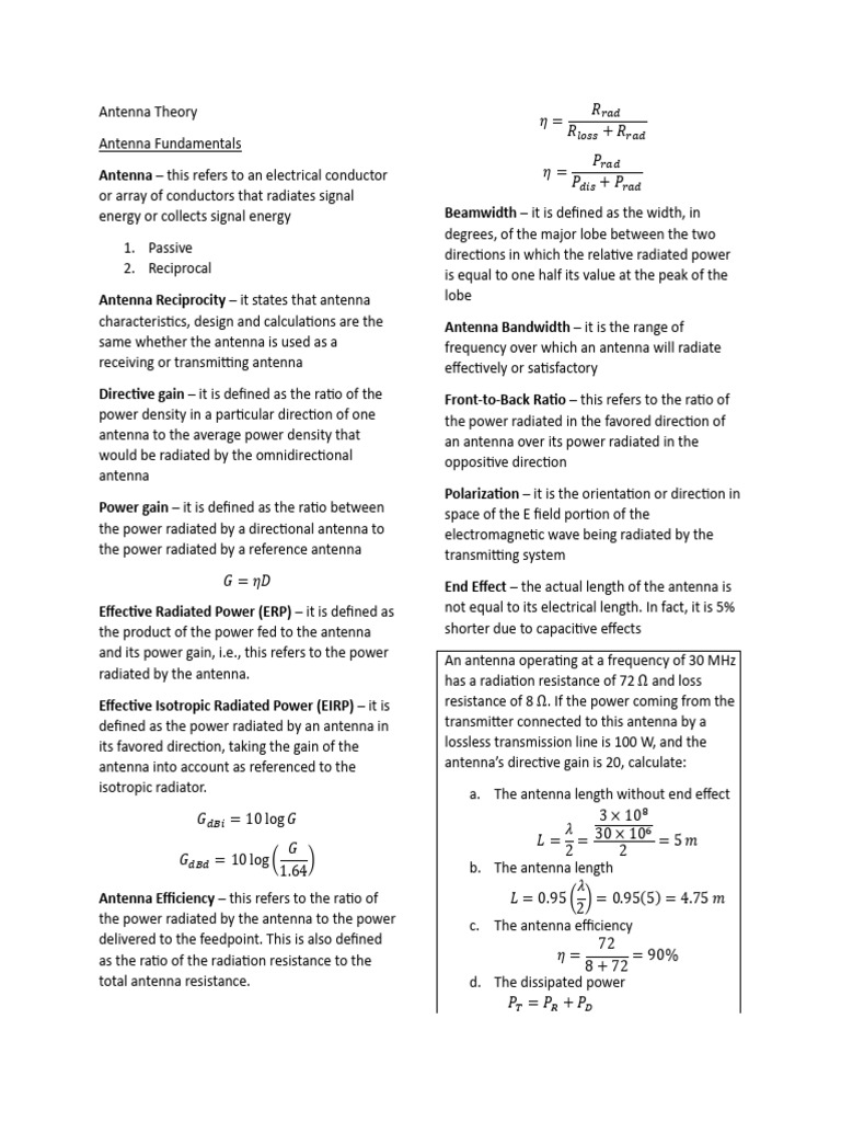 Antenna Theory | PDF
