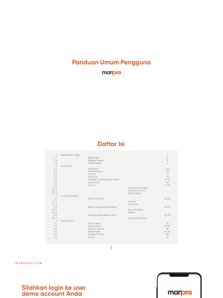 Panduan Pengguna Sistem Manpro | PDF