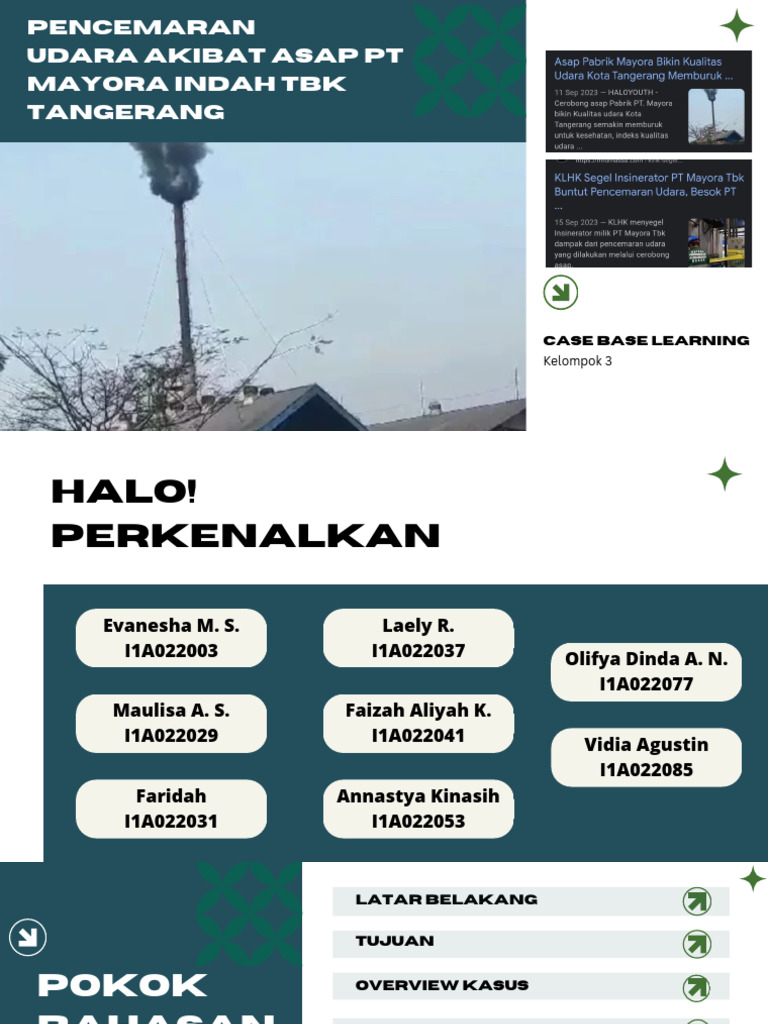 CBL 1 Kelompok 3 - Pencemaran Udara | PDF