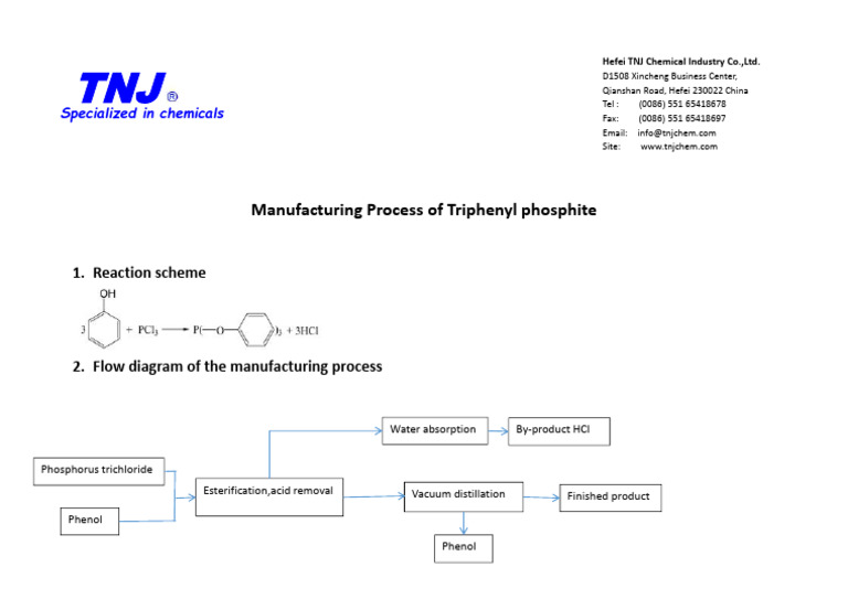 Flow Chart Triphenyl Phosphite | PDF
