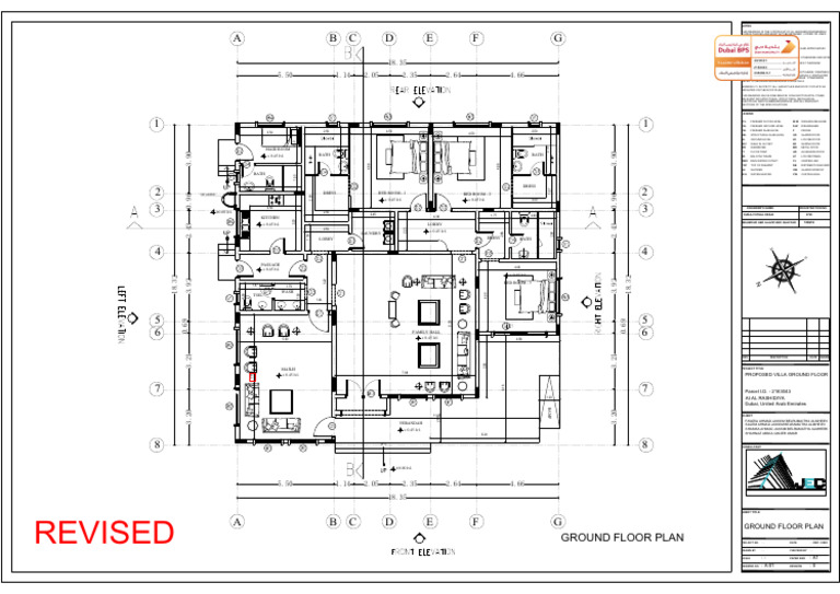 Ground Floor Plan As Revised1630835165623 | PDF | Door | Civil Engineering