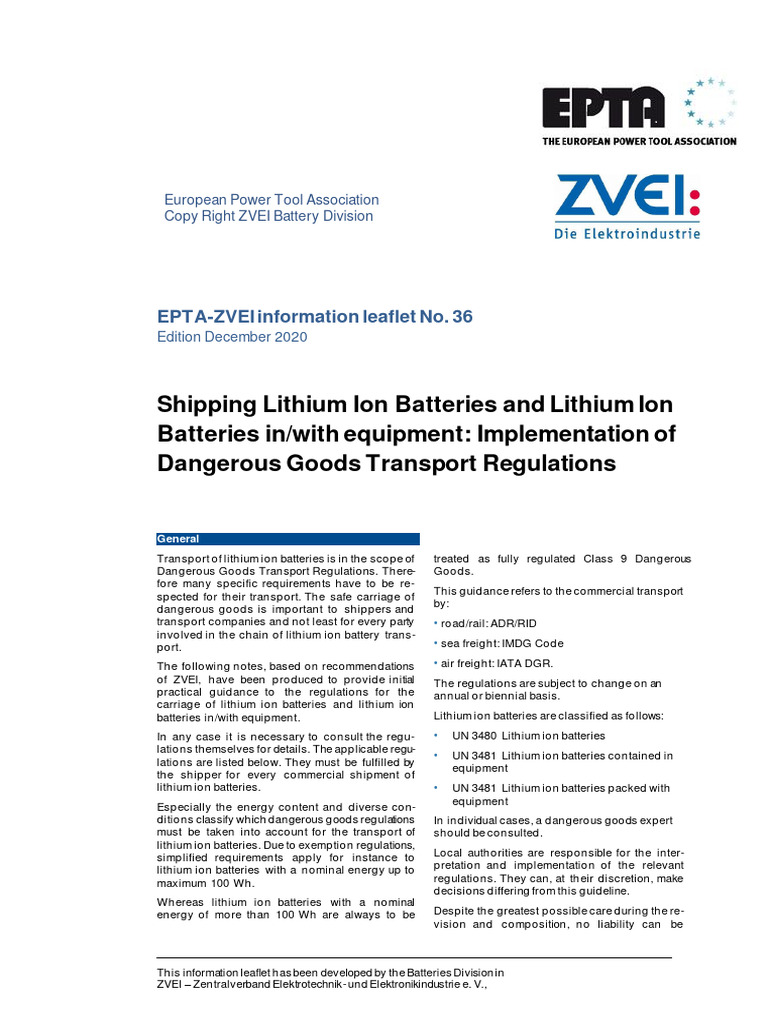 Guidance-Document ZVEI-EPTA December 2020 | Download Free PDF ...