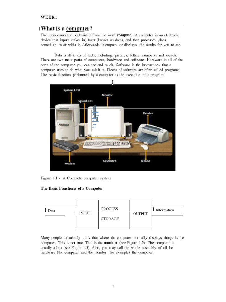 Lasu CSC 111 Notes - 1 | PDF | Usb Flash Drive | Floppy Disk