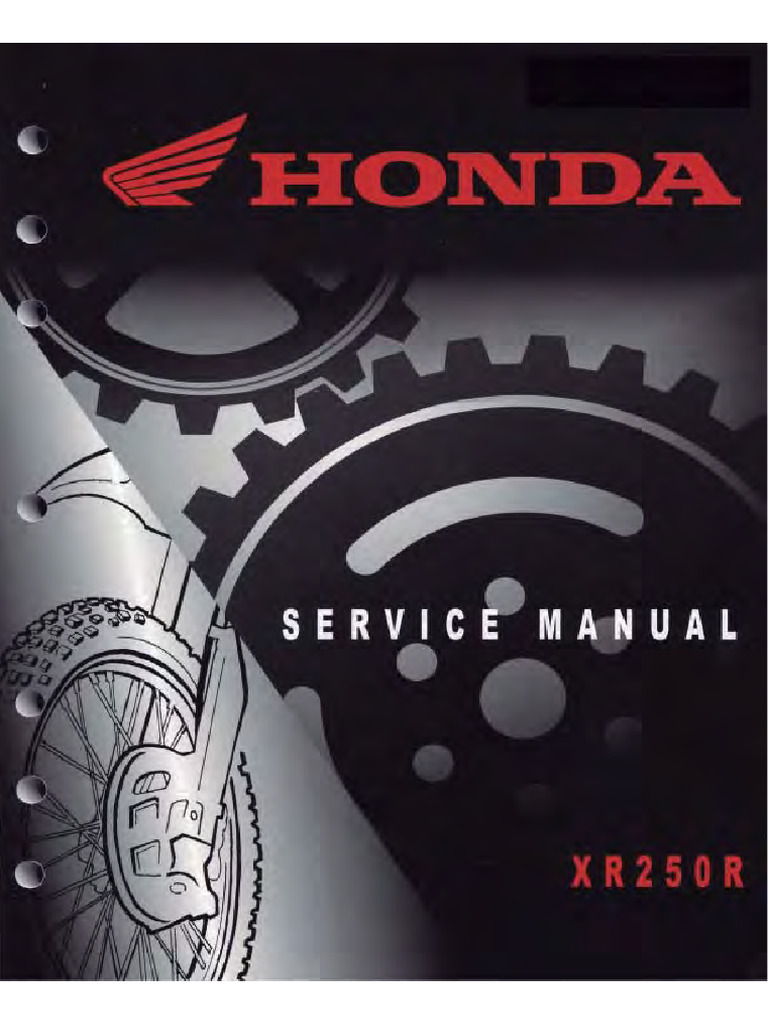 XR250R Service Manual | PDF