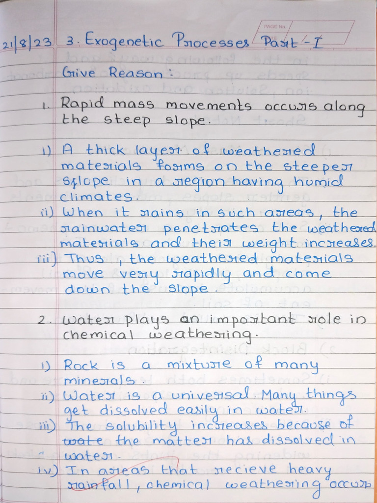 Exogenetic Processes Part 1 N Part 2 | PDF | Weathering | Physical ...