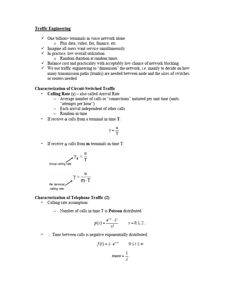 Notes4 Teletraffic Download Free Pdf Computer Network