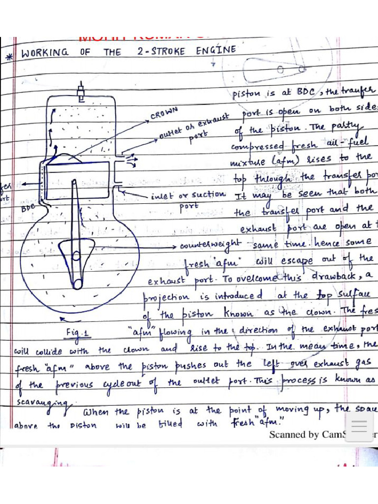 Working of 2 Stroke Engine | PDF