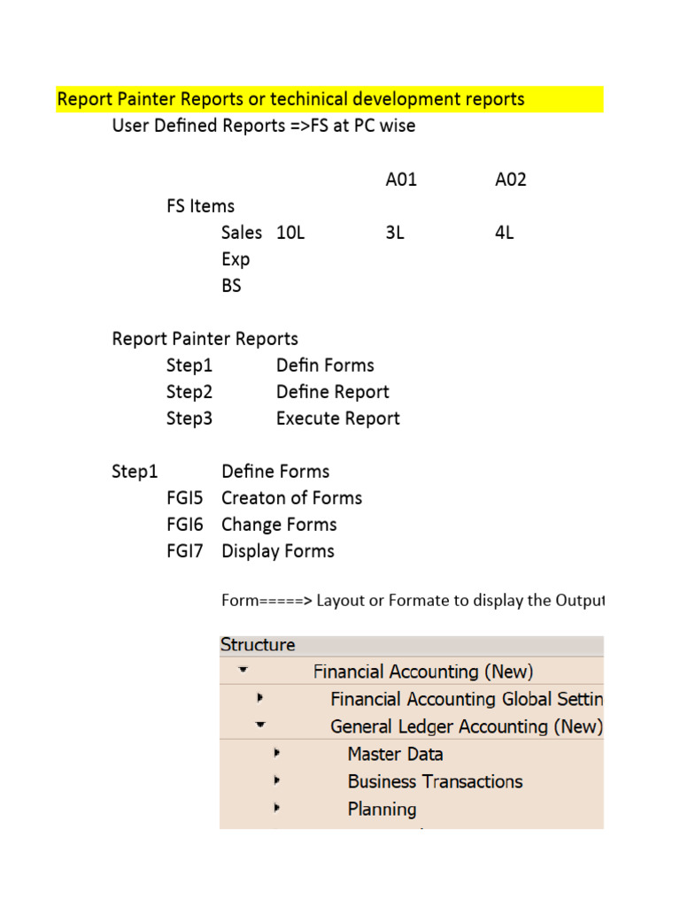 CO - PCA - 2 - Report Painter & Allocations | PDF | Parameter (Computer Programming) | Variable ...