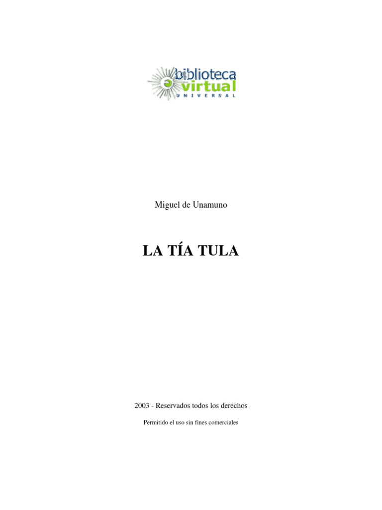 La Tía Tula | PDF | Teresa De Ávila | Rosario