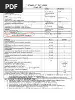 Book List of Grade 4 2024 2025 | PDF