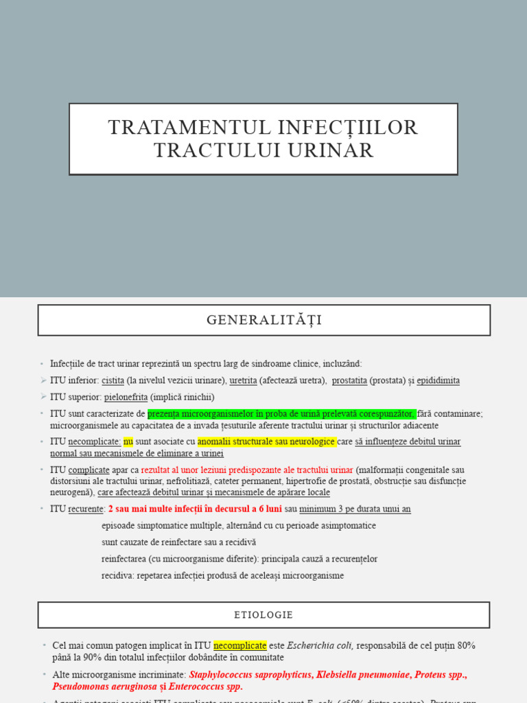 Infectii Tract Urinar | PDF