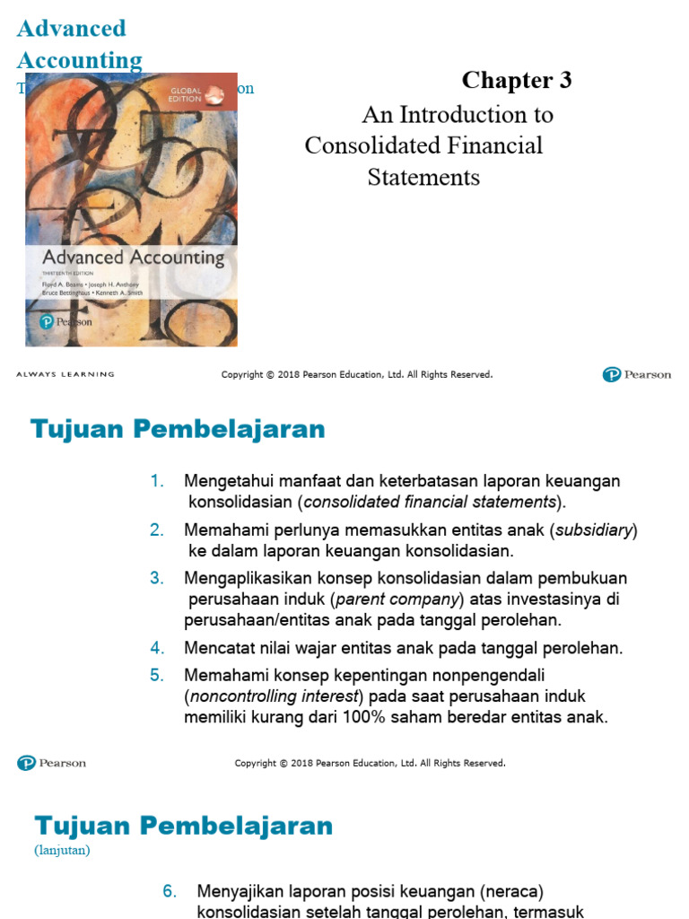 Chapter 3introduksi - Penyusunan Lap Keu Konsolidasian | PDF | Bisnis | Pengelolaan Keuangan & Uang
