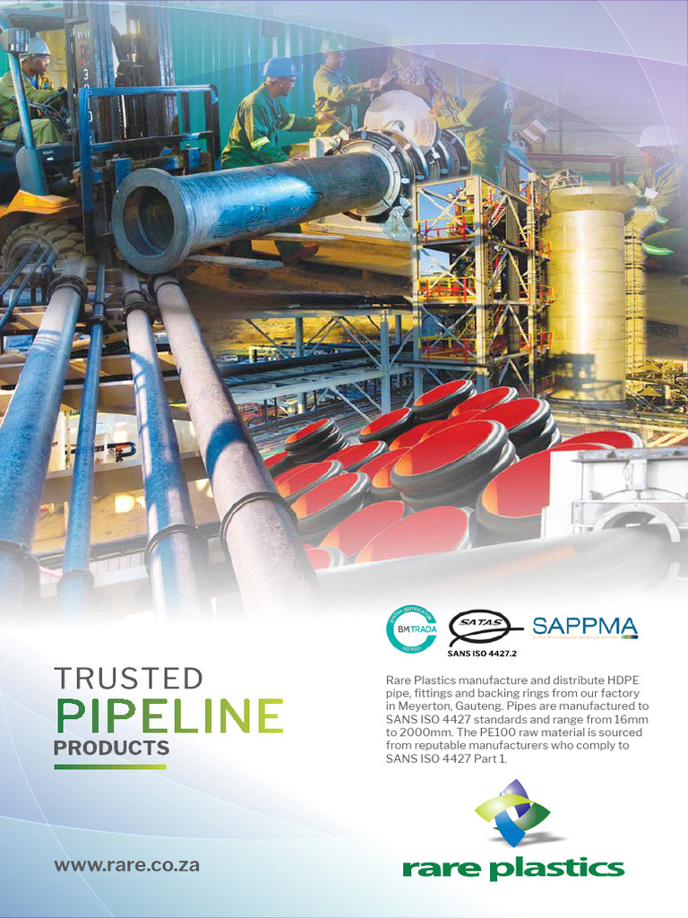 432 - Rare Plastics Brochure - Web 1 Backing Ring Flange | PDF | Pipe (Fluid Conveyance) | Materials