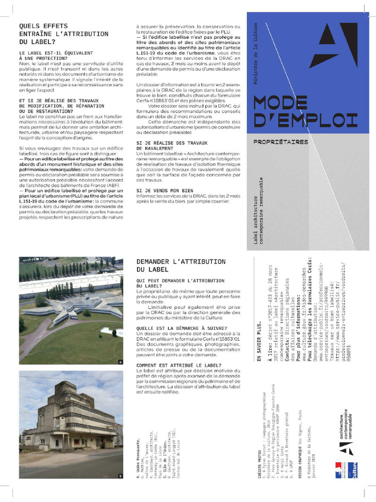 Mode D'emploi Du Label ACR Destiné Aux Propriétaires | PDF