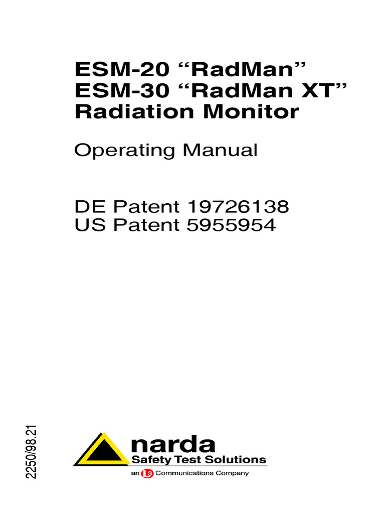 RadMan_Manual | PDF | Electromagnetic Radiation | Radar