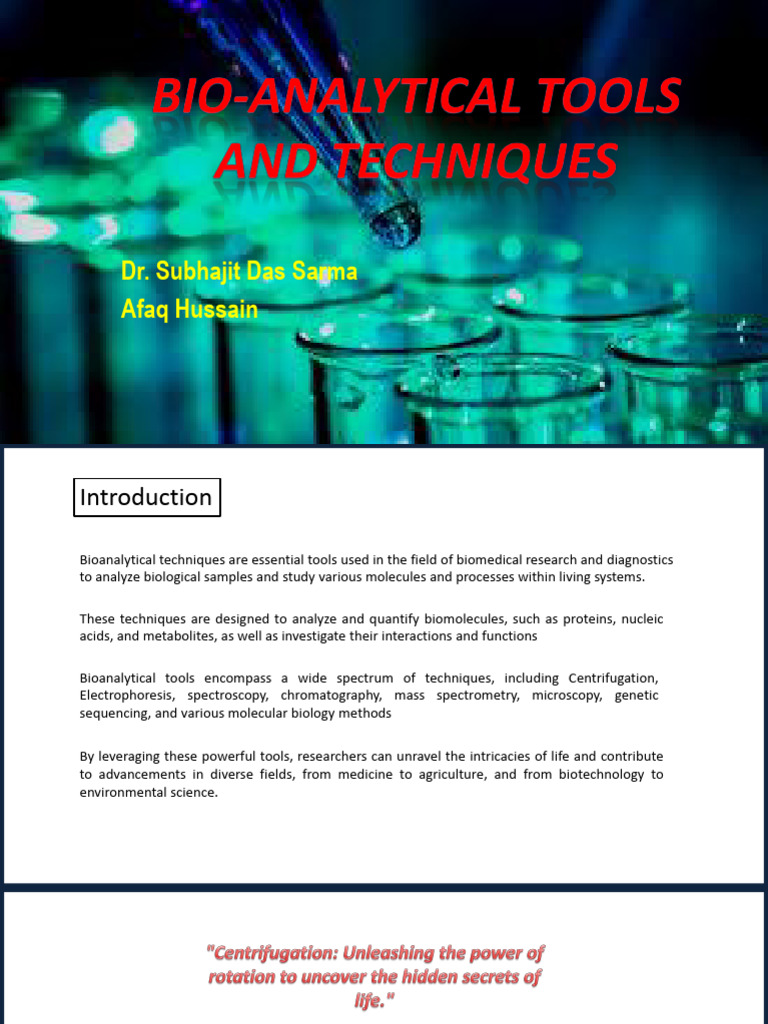 Bio Analytical Techniques | PDF | Gel Electrophoresis | Chromatography