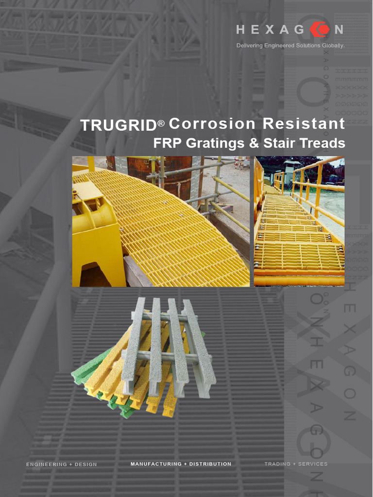 Catalogue Grating Stair Tread Hexagon Composite | PDF