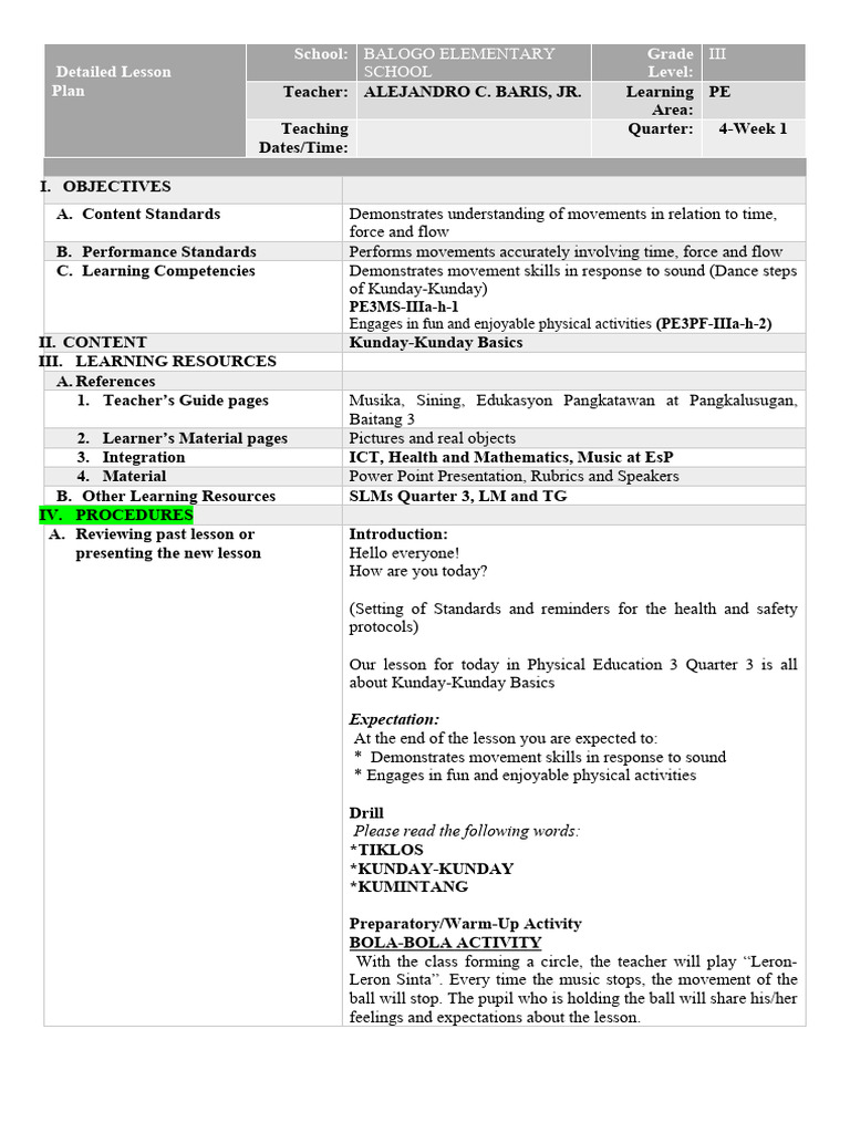 Q3 Module2 PE GIYA GRADE3 | PDF